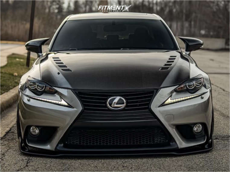 2014 Lexus IS250 Base with 18x9.5 ESR Sr05 and Kumho 225x40 on Air ...