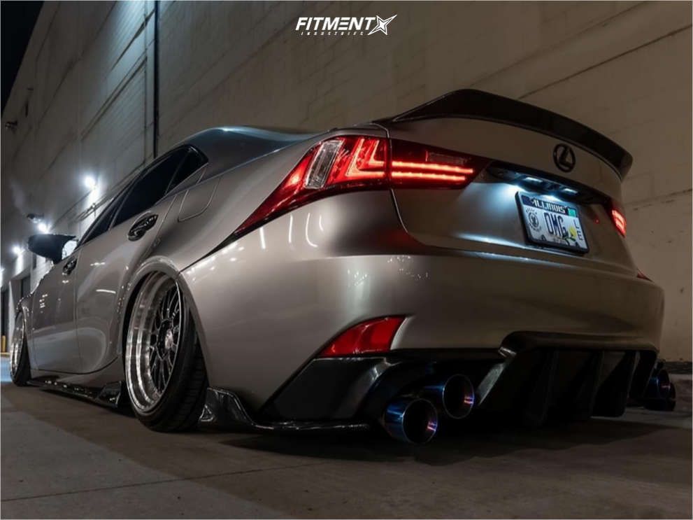 2014 Lexus IS250 Base with 18x9.5 ESR Sr05 and Kumho 225x40 on Air ...