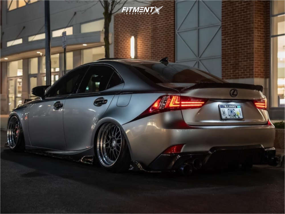 2014 Lexus IS250 Base with 18x9.5 ESR Sr05 and Kumho 225x40 on Air ...