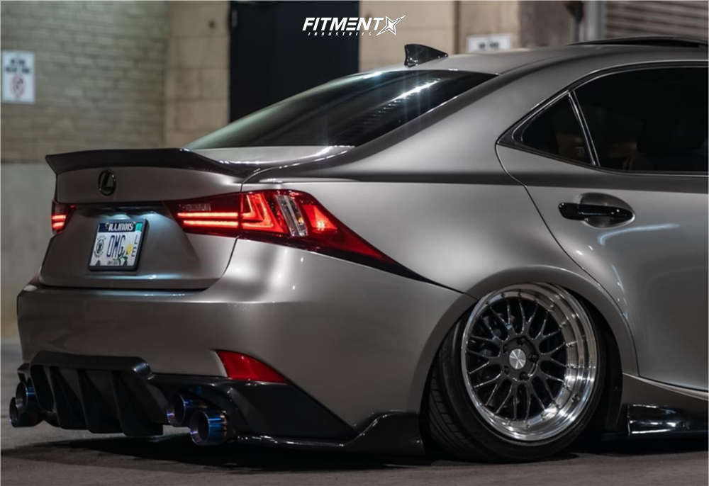 2014 Lexus IS250 Base with 18x9.5 ESR Sr05 and Kumho 225x40 on Air ...