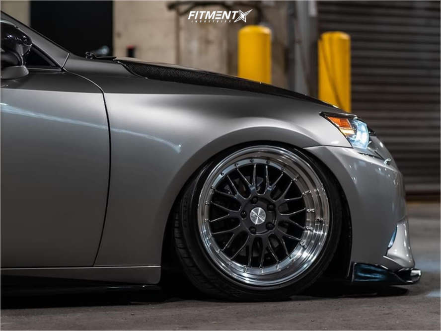 2014 Lexus IS250 Base with 18x9.5 ESR Sr05 and Kumho 225x40 on Air ...