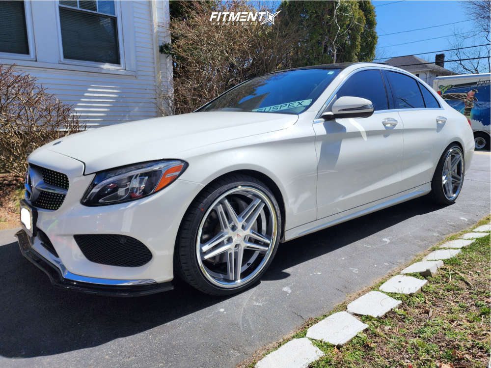 2016 Mercedes-Benz C300 4Matic Sport with 20x8.5 Ferrada Cm1 and Lexani ...