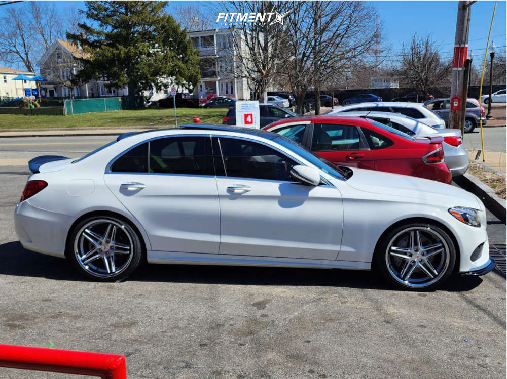 2016 Mercedes-Benz C300 4Matic Sport with 20x8.5 Ferrada Cm1 and Lexani ...