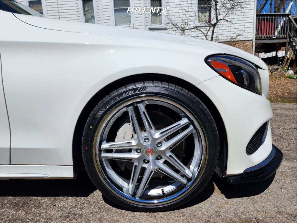 2016 Mercedes-Benz C300 4Matic Sport with 20x8.5 Ferrada Cm1 and Lexani ...