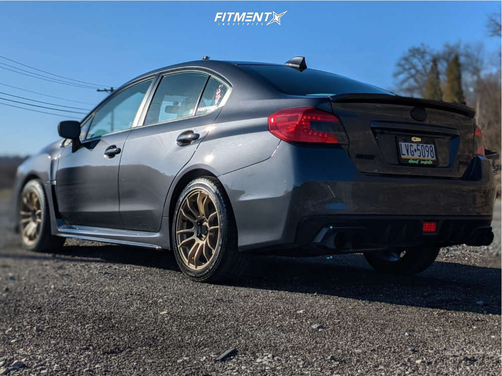 2021 Subaru WRX Base with 17x8 AVID1 Av20 and Dunlop 235x45 on Stock ...