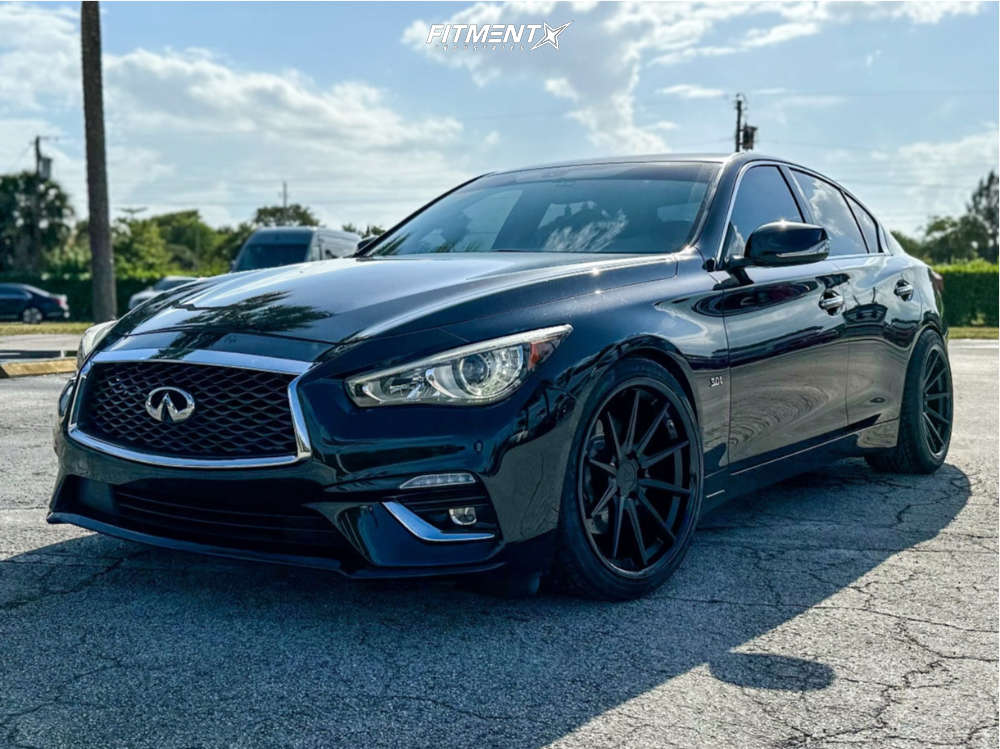 2019 INFINITI Q50 Luxe with 19x9.5 Ferrada Fr4 and Ohtsu 255x35 on ...