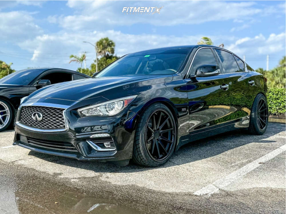 2019 INFINITI Q50 Luxe with 19x9.5 Ferrada Fr4 and Ohtsu 255x35 on ...