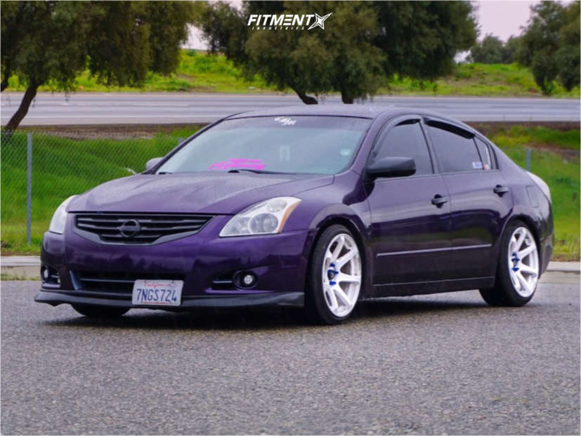 2012 Nissan Altima S with 18x9 Cosmis Racing Mr7 and Lionhart 215x35 on ...