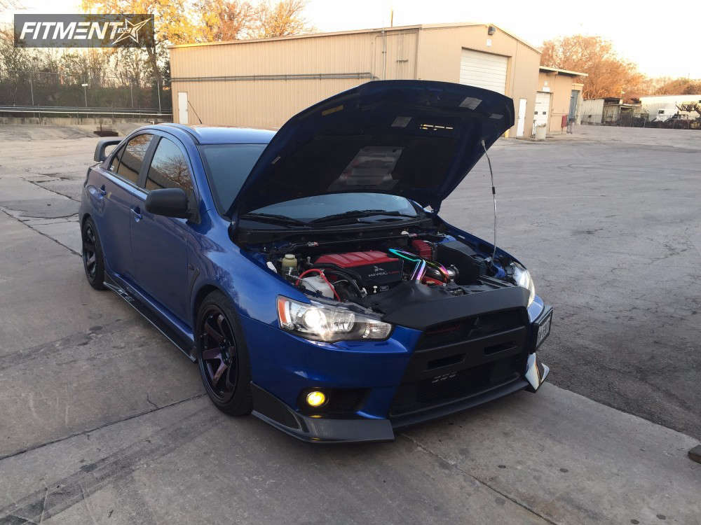 2008 Mitsubishi Lancer Evolution GSR with 18x9.5 Rota Grid and Hankook ...