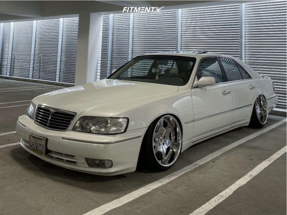 1999 INFINITI Q45 T with 19x10 Weds Kranze Bazreia and Delinte 225x35 on Coilovers | 2611697 ...