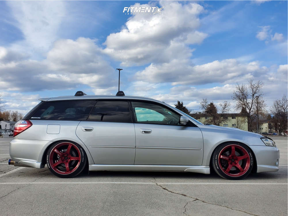 2004 Subaru Legacy GT with 18x9.5 Advan Racing Tc4 and Nexen 225x40 on ...