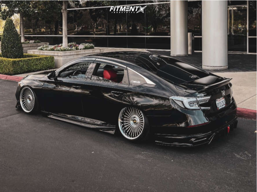 2018 Honda Accord Sport with 19x10 Work Emitz and Ironman 225x35 on Air ...
