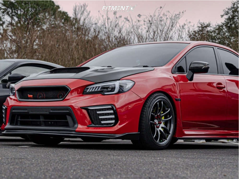 2019 Subaru WRX STI Base with 18x9.5 Work Emotion Cr Kiwami and ...