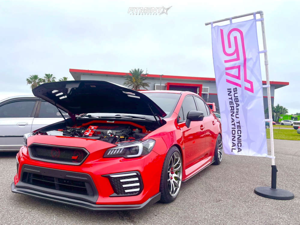 2019 Subaru WRX STI Base with 18x9.5 Work Emotion Cr Kiwami and ...