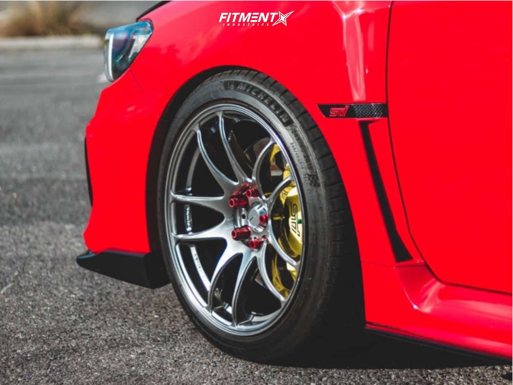 2019 Subaru WRX STI Base with 18x9.5 Work Emotion Cr Kiwami and ...