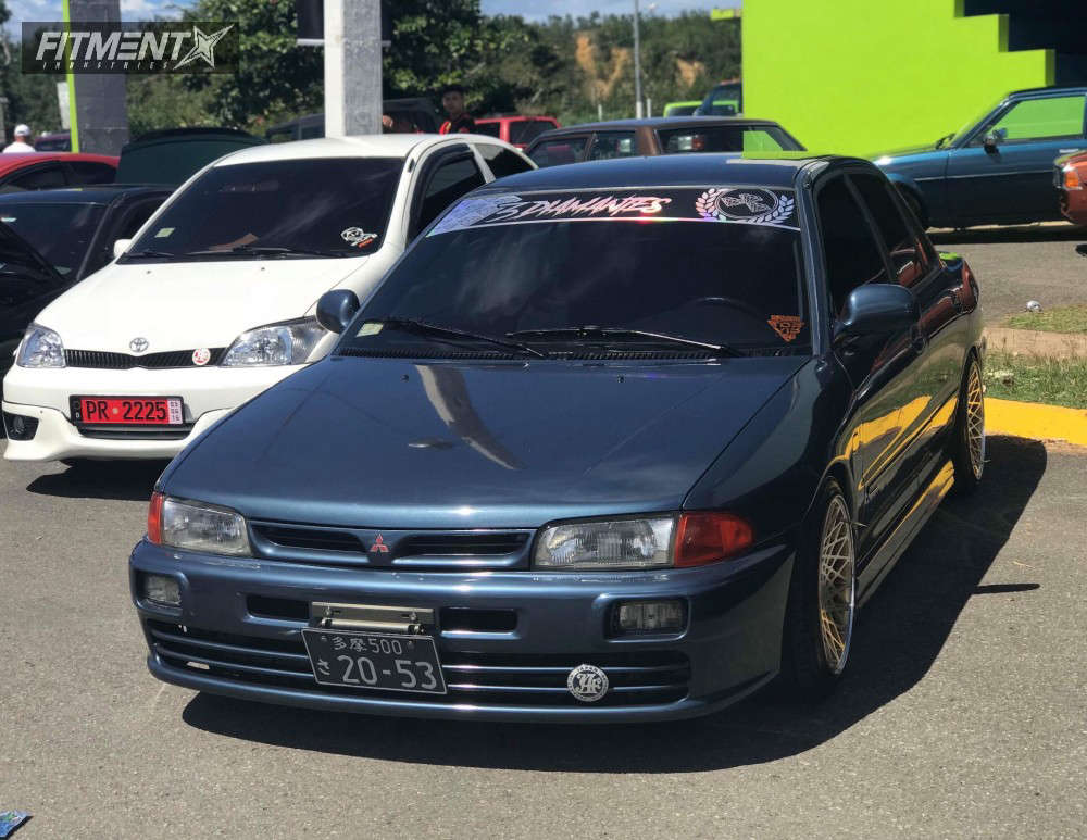 1993 Mitsubishi Mirage ES with 16x8 Stance Encore and Autoguard 195x45 ...