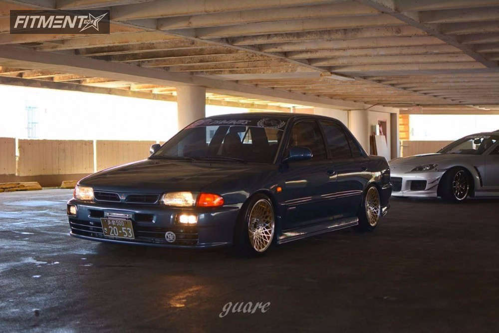 1993 Mitsubishi Mirage ES with 16x8 Stance Encore and Autoguard 195x45 ...