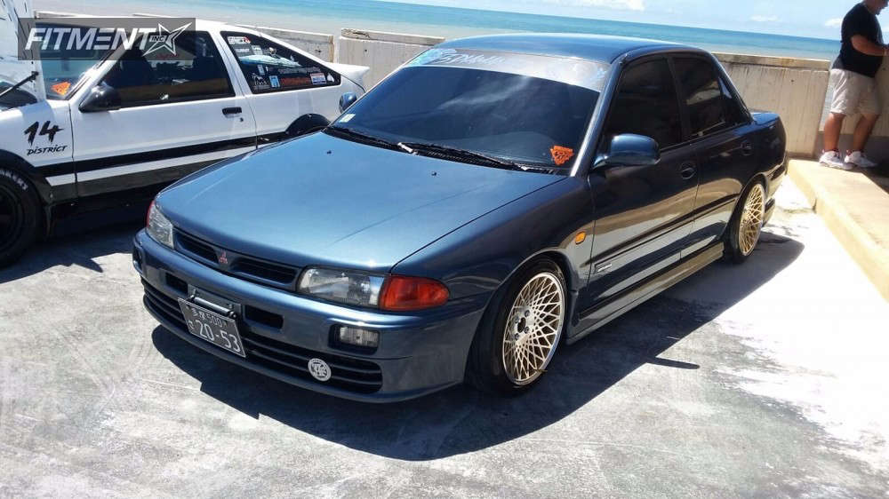1993 Mitsubishi Mirage ES with 16x8 Stance Encore and Autoguard 195x45 ...