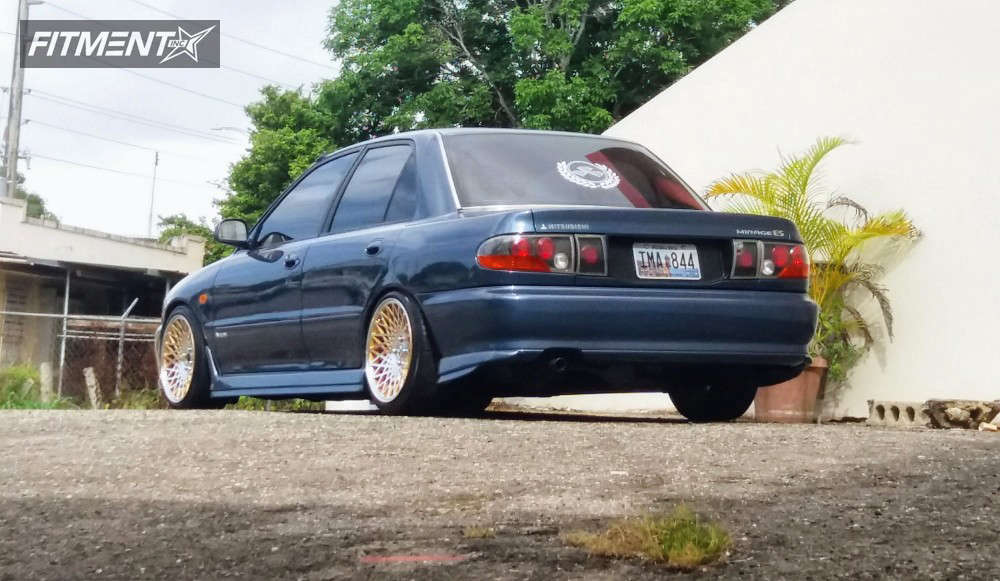 1993 Mitsubishi Mirage ES with 16x8 Stance Encore and Autoguard 195x45 ...