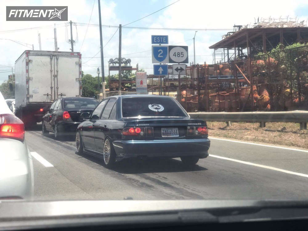 1993 Mitsubishi Mirage ES with 16x8 Stance Encore and Autoguard 195x45 ...