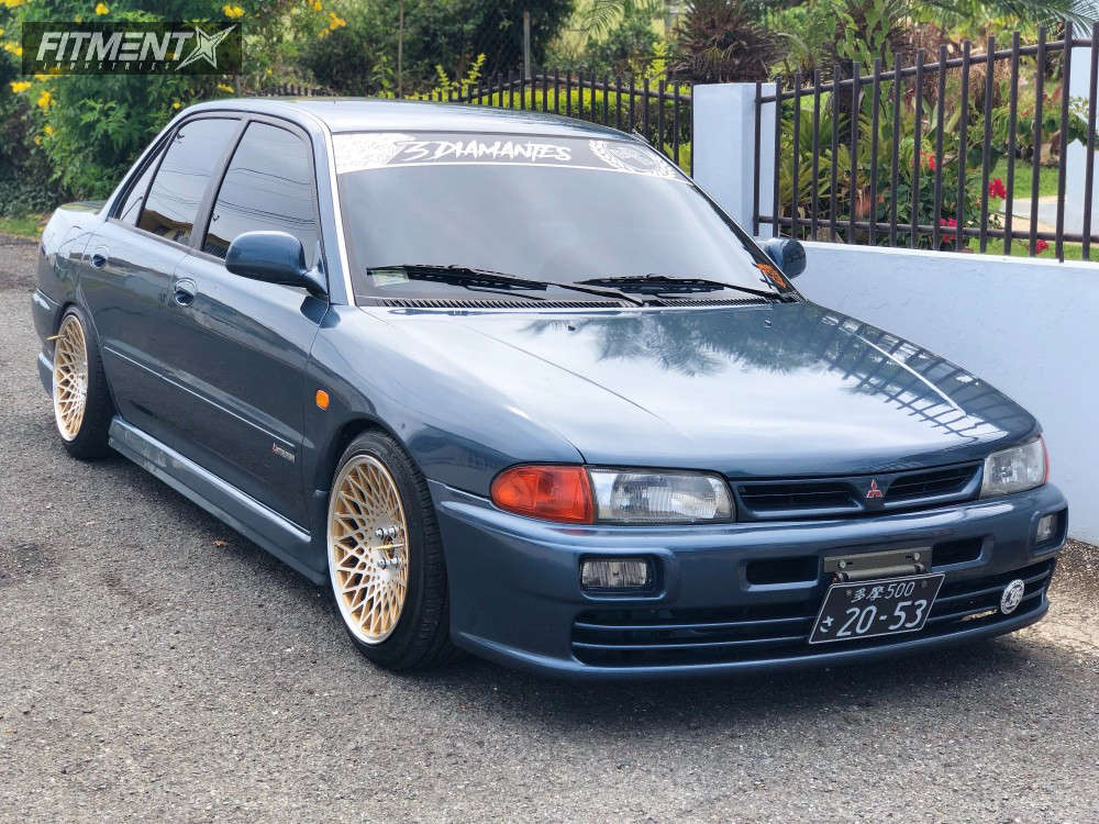 1993 Mitsubishi Mirage ES with 16x8 Stance Encore and Autoguard 195x45 ...