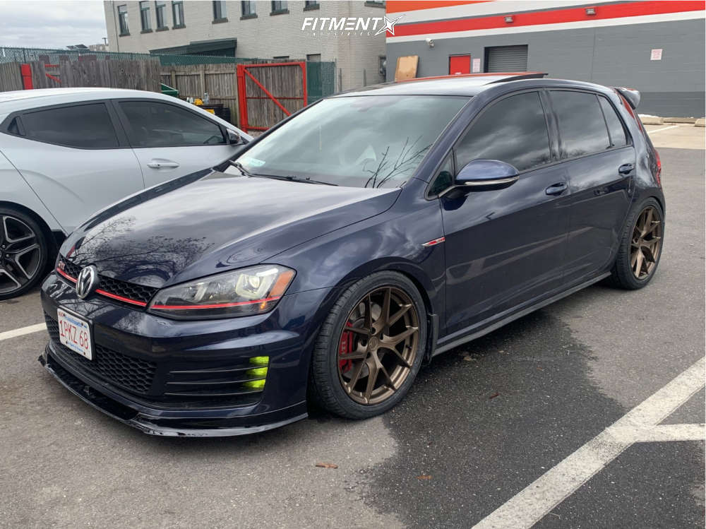 2017 Volkswagen GTI Sport with 18x8.5 Aodhan Aff7 and Delinte 225x40 on ...