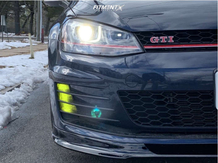 2017 Volkswagen GTI Sport with 18x8.5 Aodhan Aff7 and Delinte 225x40 on Lowering Springs ...