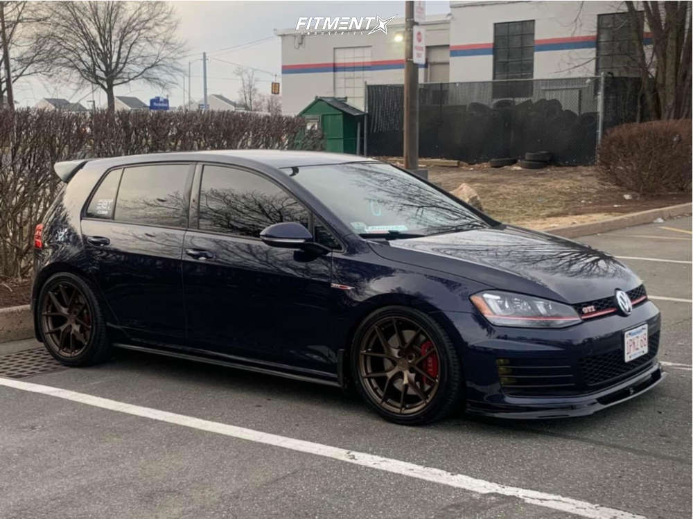 2017 Volkswagen GTI Sport with 18x8.5 Aodhan Aff7 and Delinte 225x40 on ...