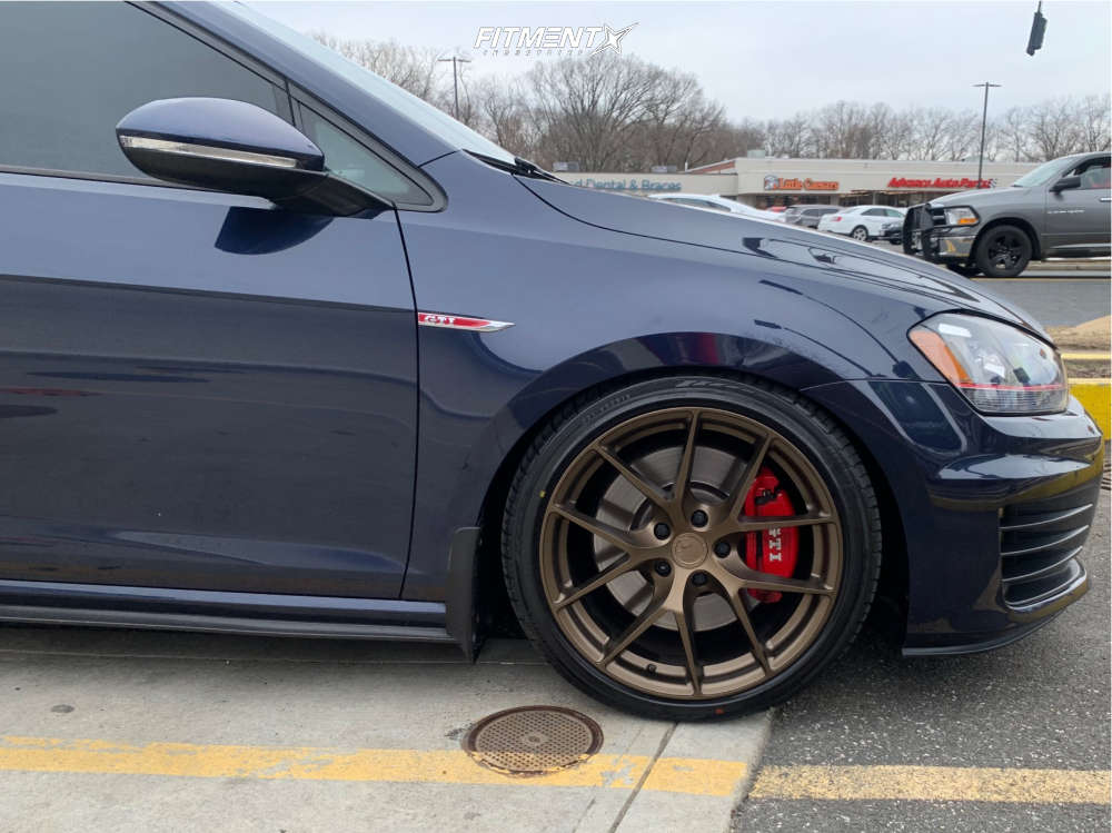2017 Volkswagen GTI Sport with 18x8.5 Aodhan Aff7 and Delinte 225x40 on ...