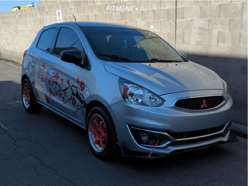 2020 Mitsubishi Mirage LE with 15x7 NS Ns1202 and Hankook 205x50 on ...