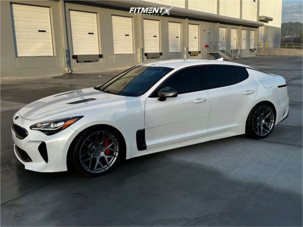 2019 Kia Stinger GT with 19x9.5 Aodhan Aff2 and Yokohama 255x35 on Lowering Springs | 2623652 ...