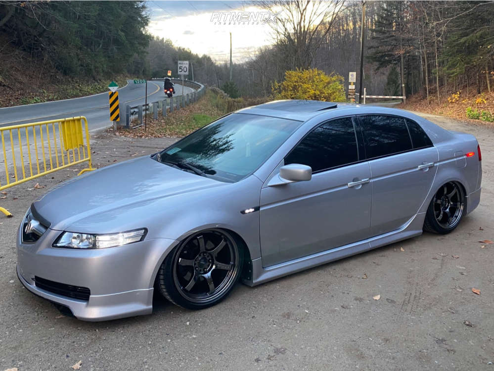2004 Acura TL Base with 18x9.5 Volk 57DR and Michelin 245x35 on Air ...
