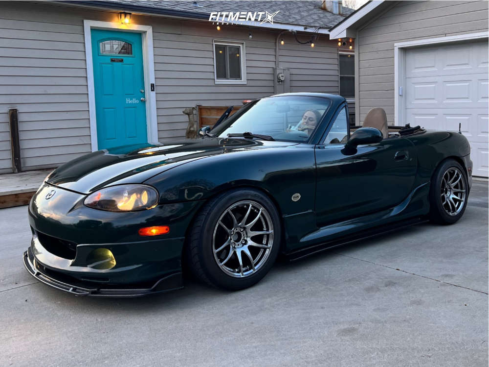 2001 Mazda Miata SE with 15x8 Work Emotion Cr Kiwami and Nitto 205x50 on Coilovers | 2626169 ...