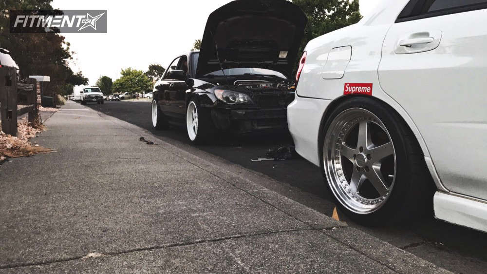 2002 Subaru WRX Base with 18x9.5 Varrstoen Es8 and Falken 245x40 on ...