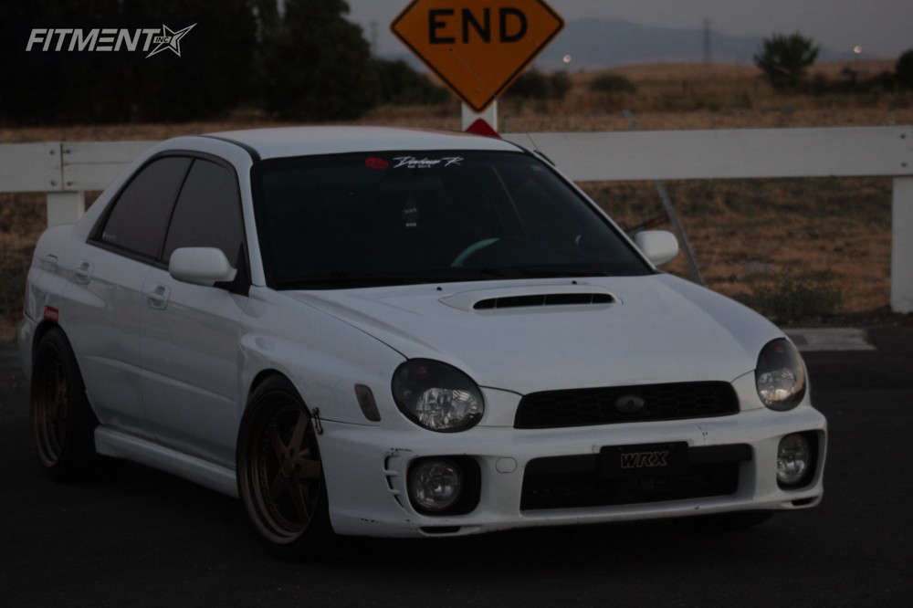 2002 Subaru WRX Base with 18x9.5 Varrstoen Es8 and Falken 245x40 on ...
