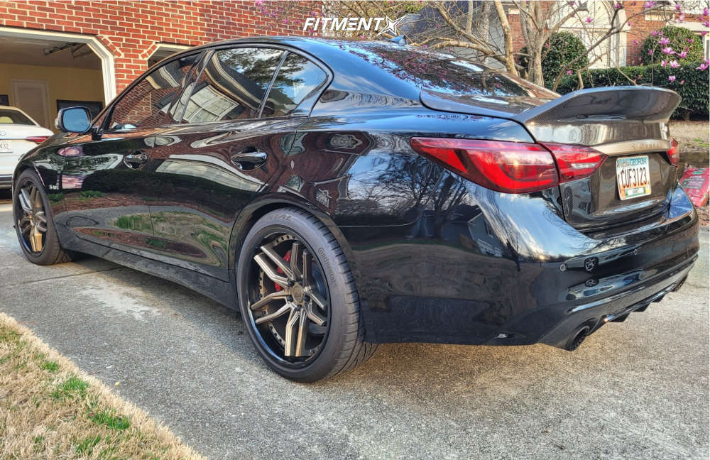 2018 INFINITI Q50 Red Sport 400 with 20x9 Niche Methos and Continental ...