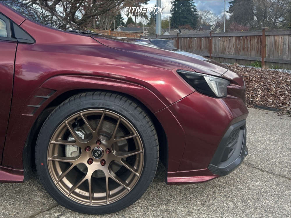 2022 Subaru WRX Limited with 18x9.5 Enkei Raijin and Cooper 245x40 on Lowering Springs | 2628391 ...