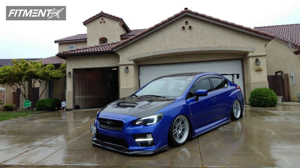 2015 Subaru WRX Base with 18x9.5 ESR SR11 and Falken 255x35 on Air ...