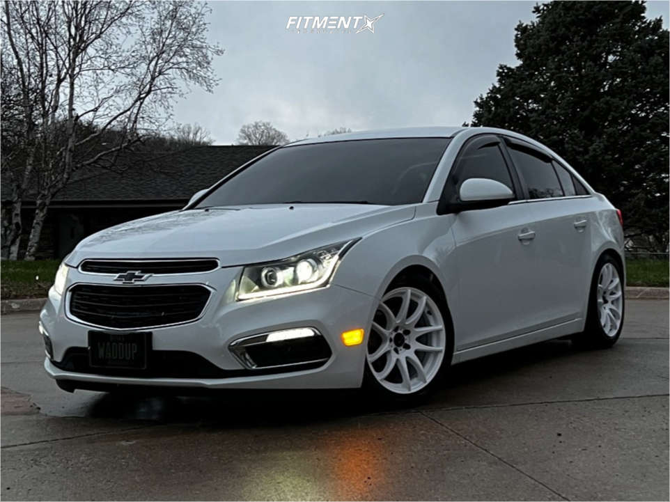 2015 Chevrolet Cruze LT with 17x8 Vors Tr4 and Vercelli 225x45 on ...