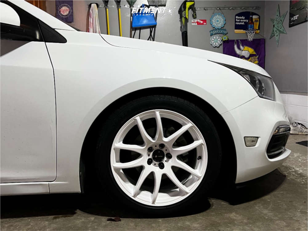2015 Chevrolet Cruze LT with 17x8 Vors Tr4 and Vercelli 225x45 on ...