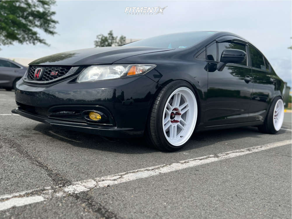2014 Honda Civic Si with 18x9.5 MST Suzuka and Michelin 225x40 on ...