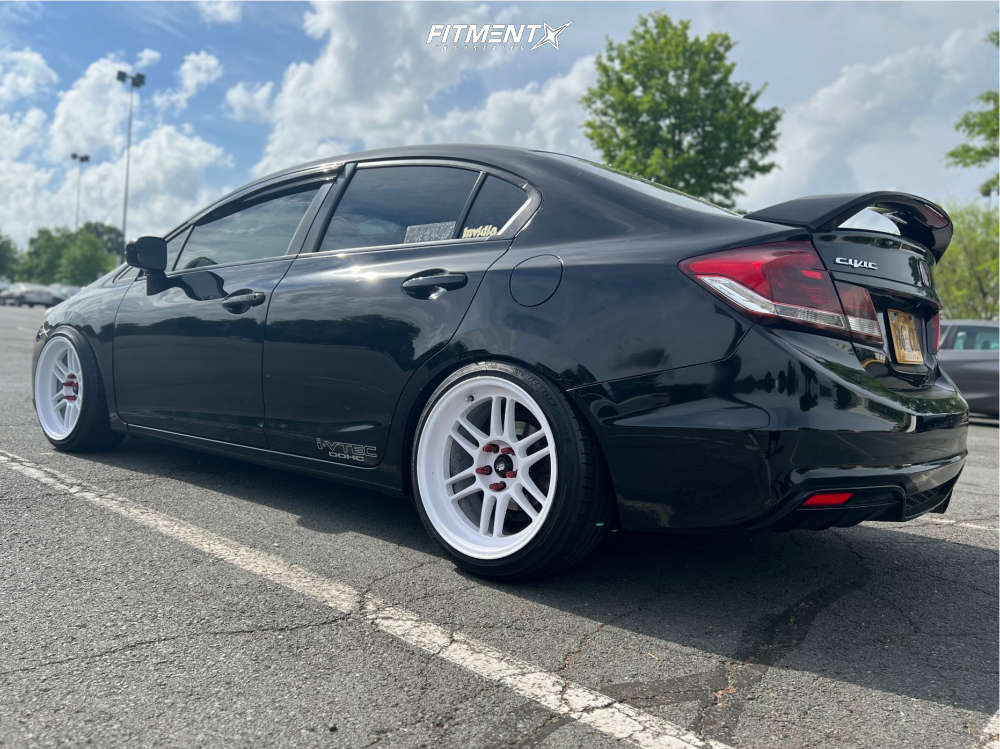 2014 Honda Civic Si with 18x9.5 MST Suzuka and Michelin 225x40 on ...