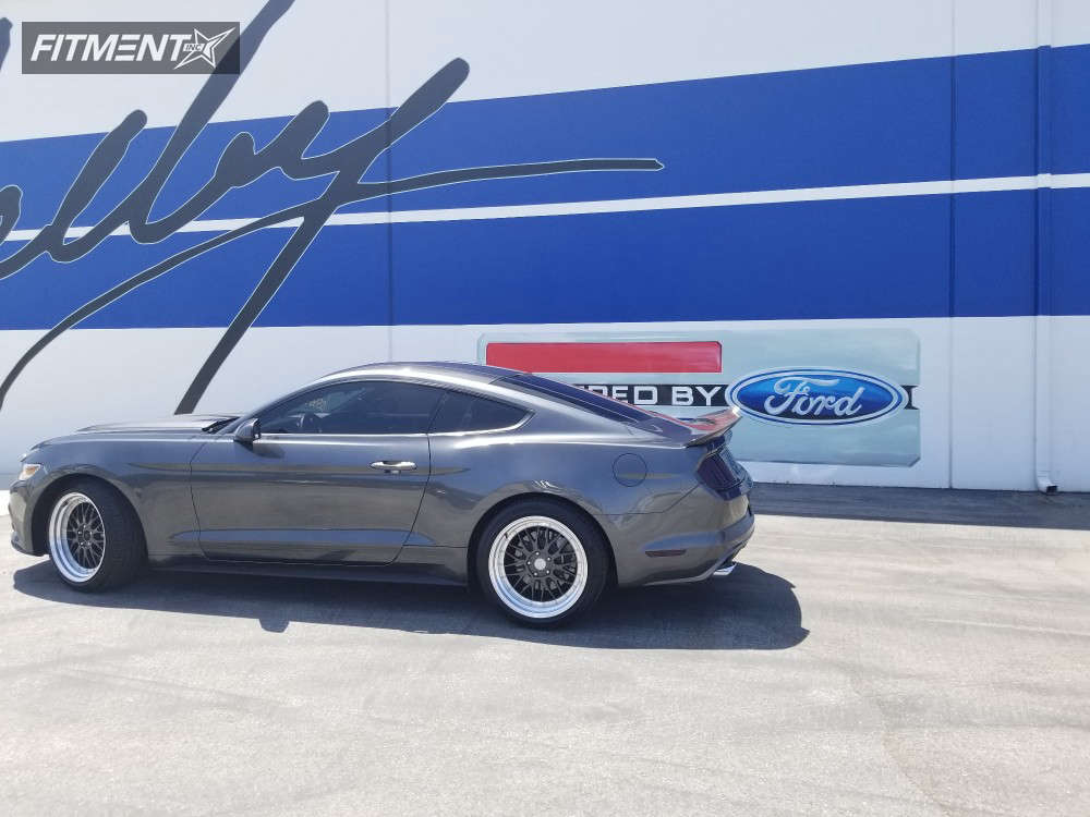 2016 Ford Mustang V6 with 19x9.5 ESR Sr01 and Pirelli 255x40 on Stock ...