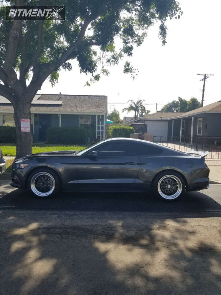 2016 Ford Mustang V6 with 19x9.5 ESR Sr01 and Pirelli 255x40 on Stock ...