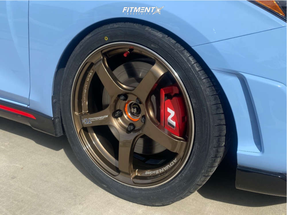 2022 Hyundai Veloster N Performance Package with 18x8 Advan Racing Tc4 ...