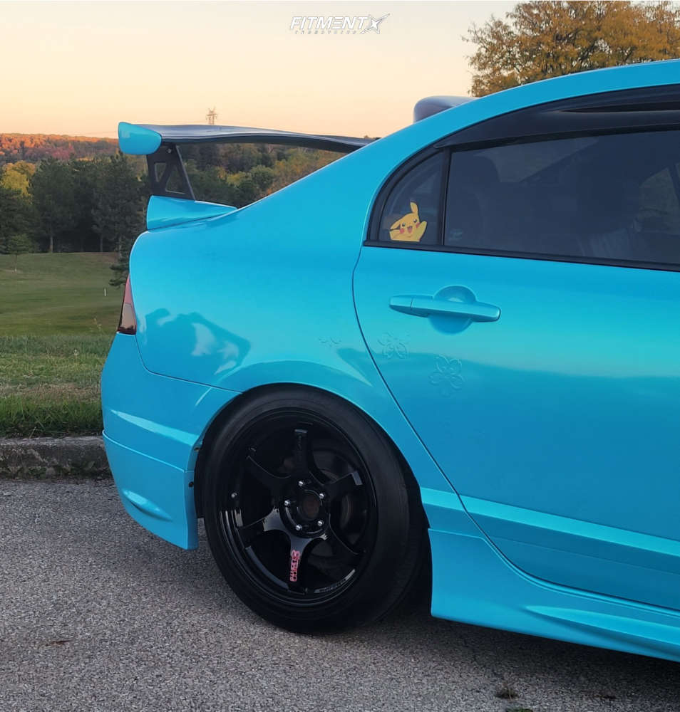 2007 Acura CSX Type-S with 17x9 Gram Lights 57dr and Nitto 225x45 on ...