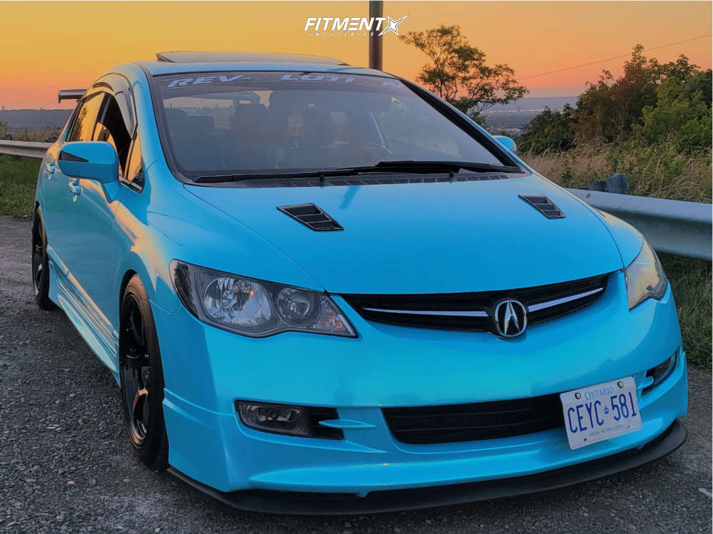 2007 Acura CSX Type-S with 17x9 Gram Lights 57dr and Nitto 225x45 on ...