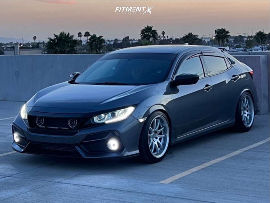 2018 Honda Civic EX with 18x9.5 Aodhan Ds02 and Toyo Tires 245x40 on Coilovers | 2635461 ...