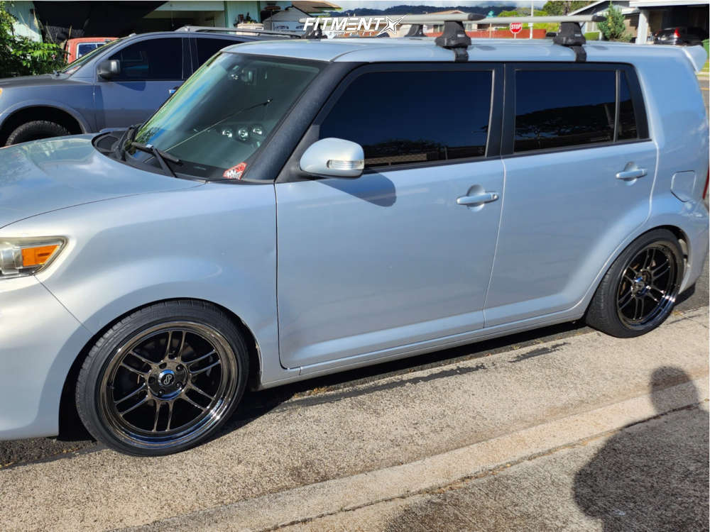 2013 Scion XB Base with 18x9.5 Enkei Rpf1 and Delinte 225x40 on Lowering Springs | 2635544 ...
