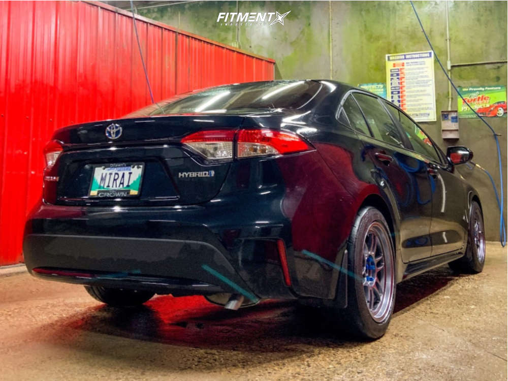 2022 Toyota Corolla Hybrid with 17x9 Enkei Rpf1 and Falken 235x45 on ...